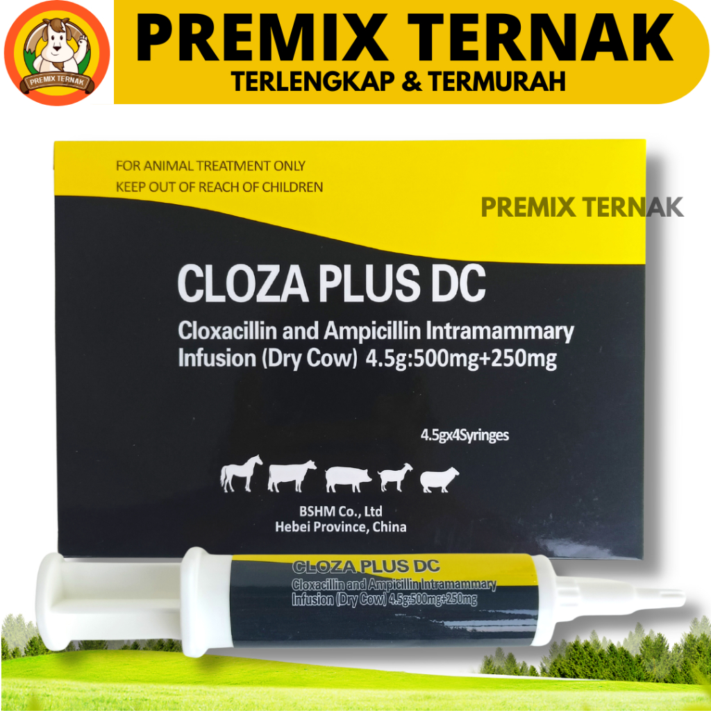 Jual CLOZA PLUS DC 1 PCS - Obat Anti Mastitis Ternak Sapi Kambing Domba ...