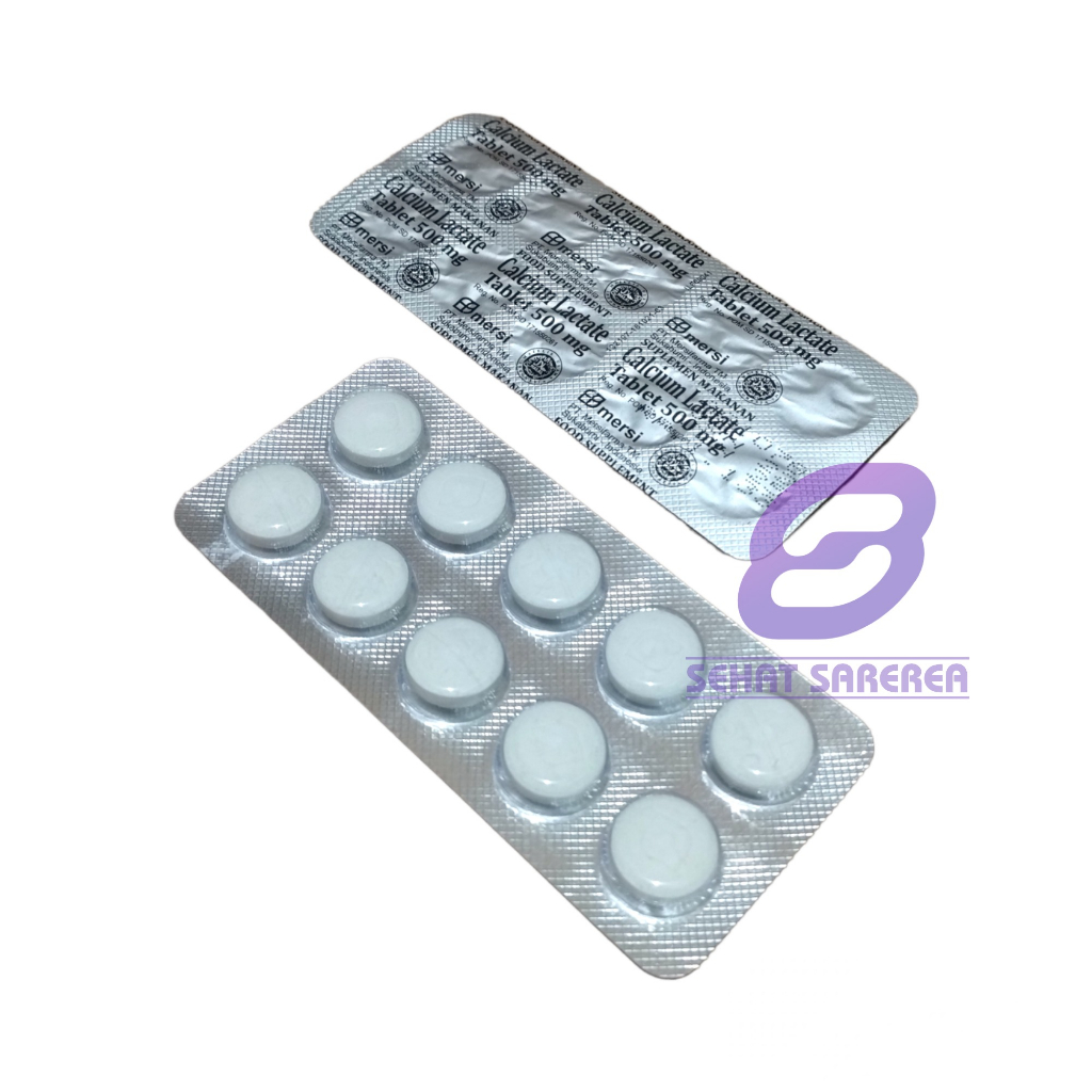 Jual Calcium Lactate Mersi Strip 10 Tablet | Shopee Indonesia