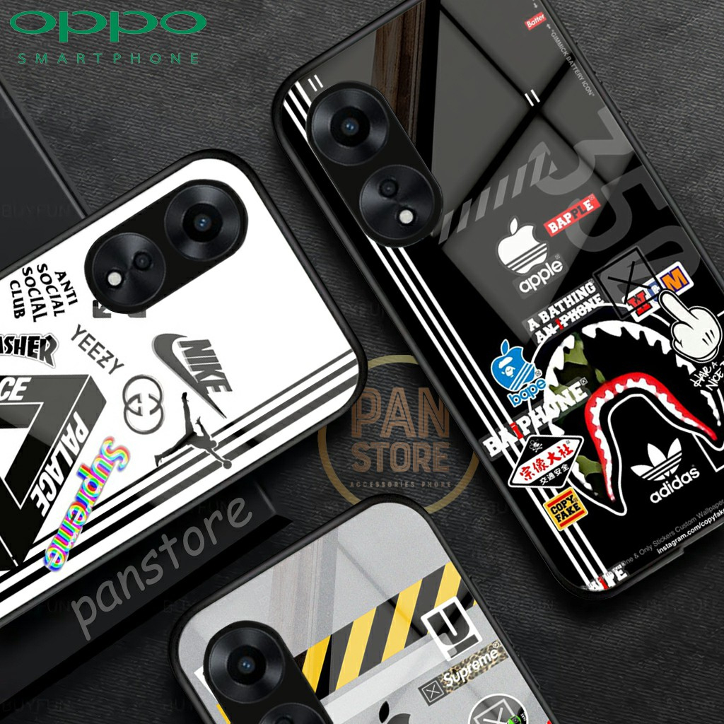 Jual Softcase Glass Kaca Oppo A38 2023 Terbaru [sk60] Casing Handphone