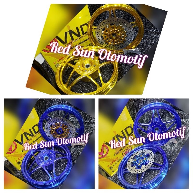 Jual Pelek velg Racing Vnd Gen 2 model Bintang + Disk 260 mm vario 125 ...