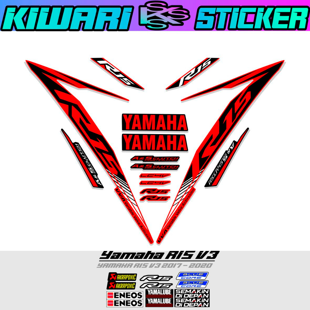 Jual STRIPING R15 V3 MOTIF 9 / STICKER R15 V3 / STIKER R15 V3 / YZF150 ...