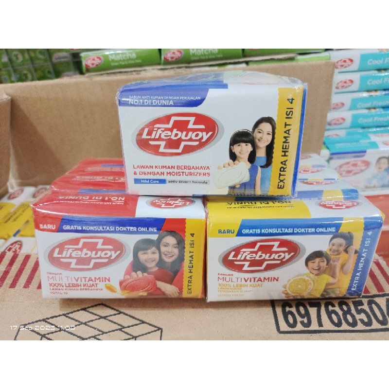 Jual lifebuoy 4×110g mild,total,lemon | Shopee Indonesia