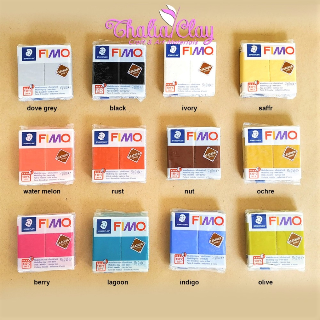 Jual FIMO LEATHER POLYMER CLAY MODELLING CLAY POLYMER CLAY KULIT ...