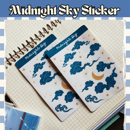Jual Midnight Sky Stiker | stiker awan | cloud sticker | stiker langit ...