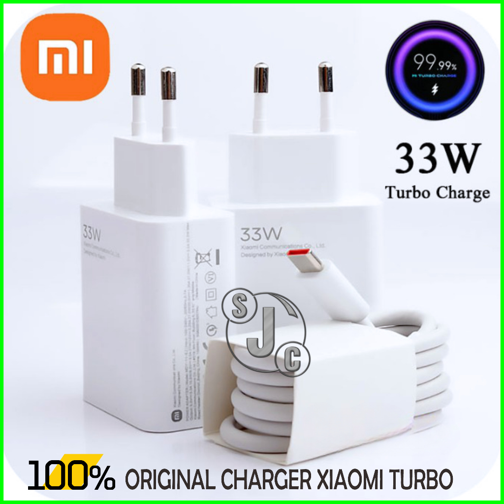 Jual Charger Xiaomi Poco F3 TURBO CHARGE USB C ORIGINAL 100% 33 Watt ...