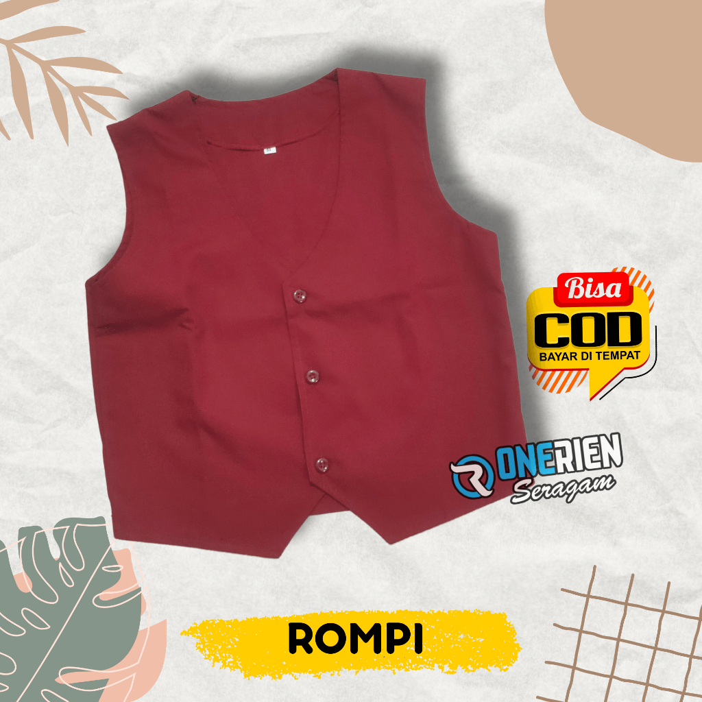Jual Rompi SD Merah Seragam Sekolah Putra dan Putri | Shopee Indonesia