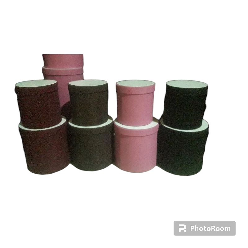 Jual bloom box 2 set | Roundbox paket 2pcs diameter 12 cm dan 15cm box ...