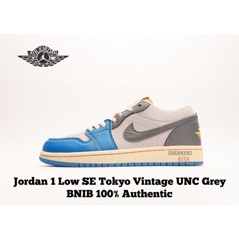 Jual Nike Air Jordan 1 Low SE Tokyo Vintage UNC Grey DZ5376-469 BNIB ...