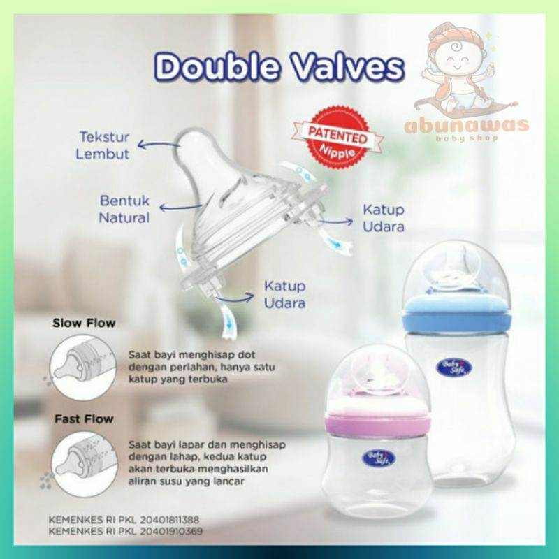 Jual Botol Susu Bayi Baby Safe Wide Neck Bottle Botol WN 001 (150ml ...