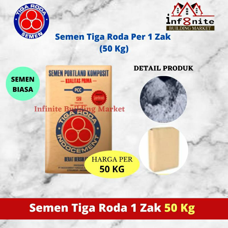 Jual Semen Tiga Roda Per 1 Zak 50 Kg Semen 3 Roda 1 Sak | Shopee Indonesia