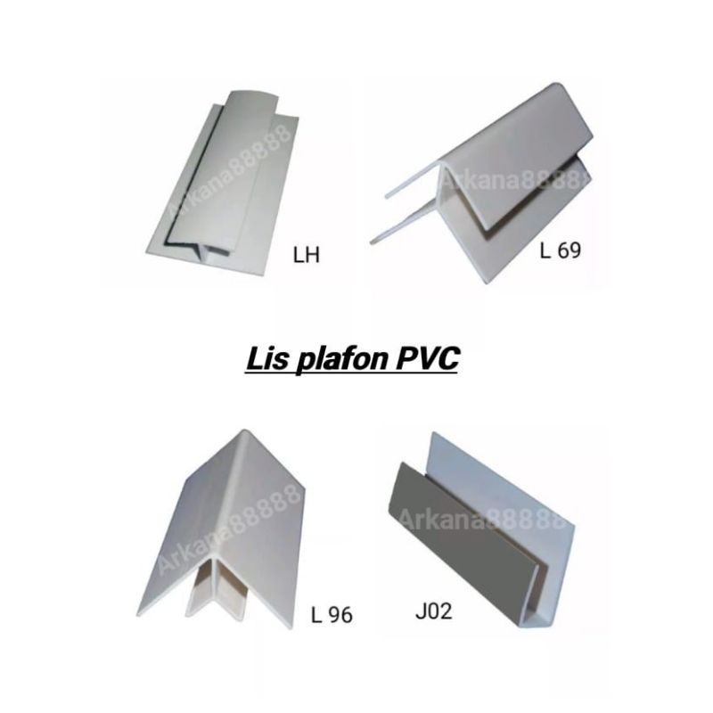 Jual lis plafon /list plafon pvc / sambungan siku L penutup | Shopee Indonesia