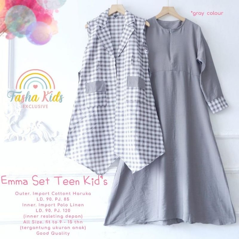 Jual EMMA SET TEEN KIDS ORIGINAL BY FASHA | Shopee Indonesia