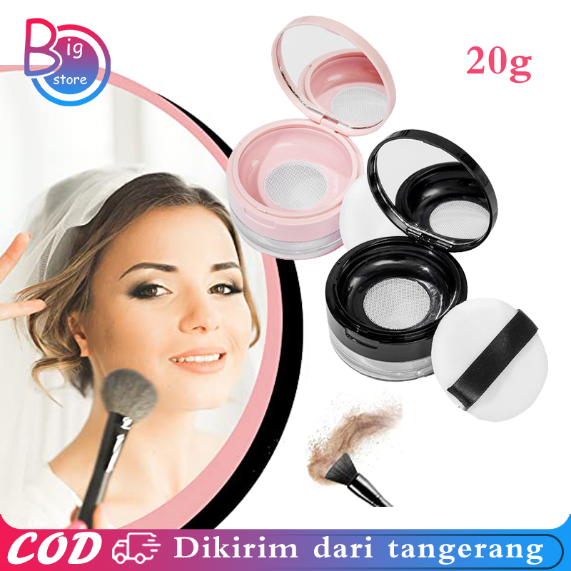 Jual 20g Wadah Bedak Tabur Kaca Travel Tempat Wadah Bedak Tabur Wadah ...