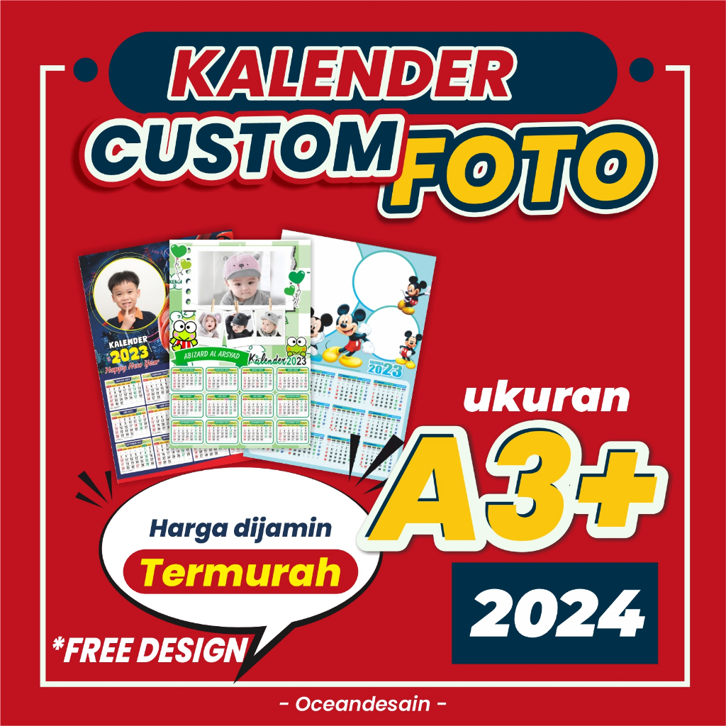 Jual Kalender Karakter 2024 / Kalender Foto / Kalender Custom | Shopee ...