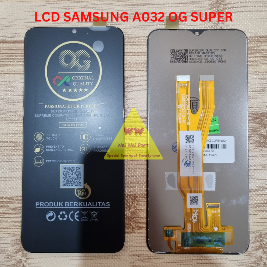 Jual OG Super ~ LCD Touchscreen Samsun A032 / A03 Core / A032F Black | Shopee Indonesia