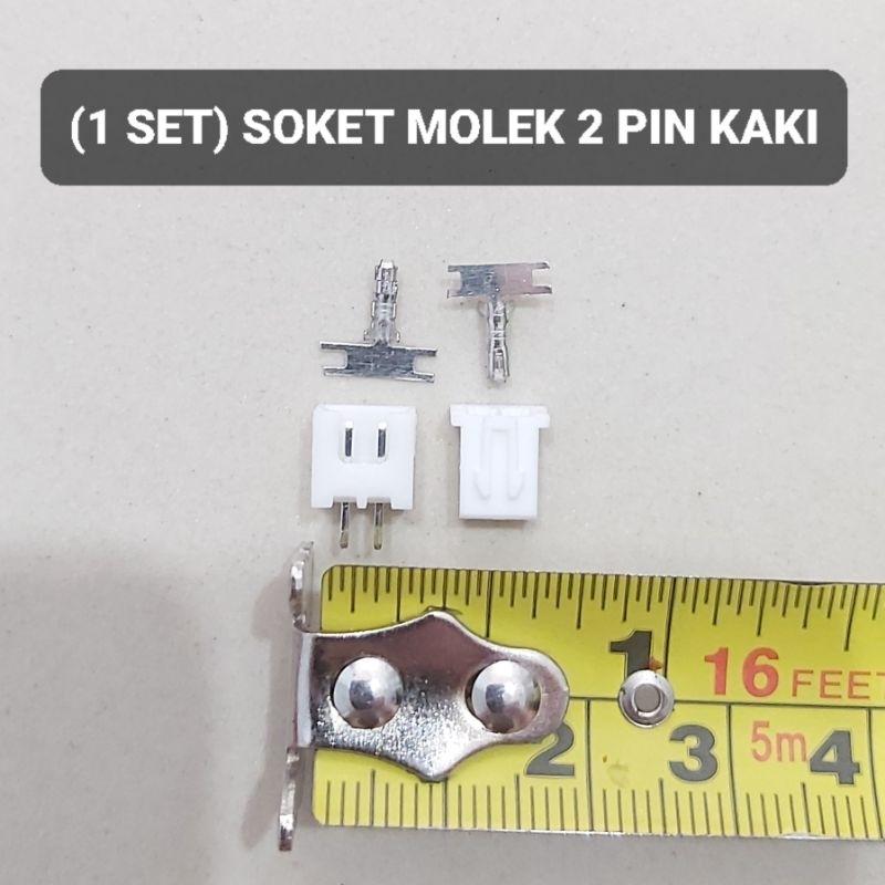 Jual Soket Molek PCB 2 Pin Kaki Tanam Papan | Shopee Indonesia