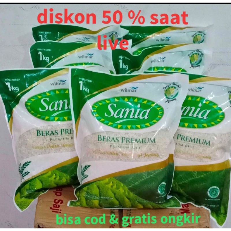 Jual BERAS SANIA PREMIUM 1kg | Shopee Indonesia