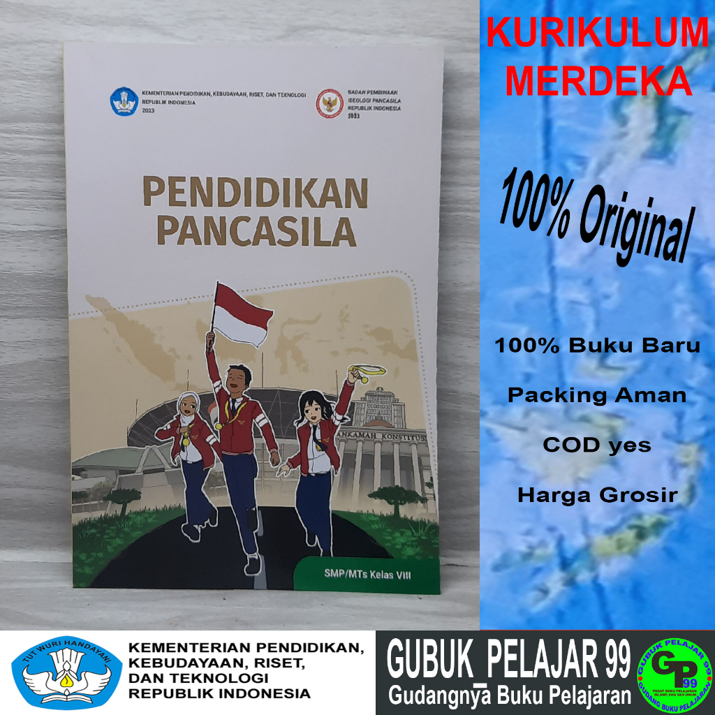 Jual Buku Paket Siswa PENDIDIKAN PANCASILA Untuk SMP/MTs Kelas 8 Kurikulum MERDEKA ...