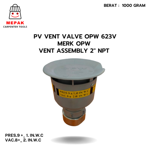 Jual PV Vent Valve OPW 623v Pressure Vacuum Ventilasi NPT 2" Pertashop ...