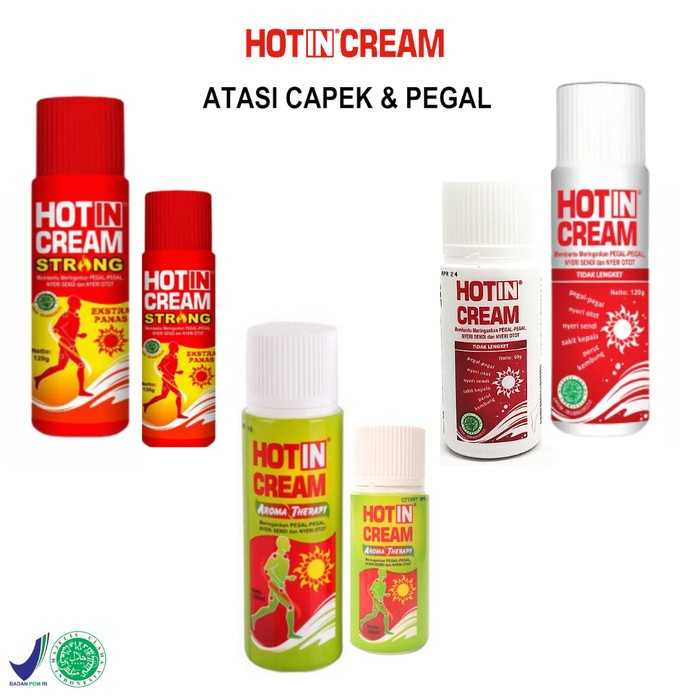 Jual Hot In Cream Botol 60 gr HOTIN Pereda Nyeri Sendi Otot Pegal ...