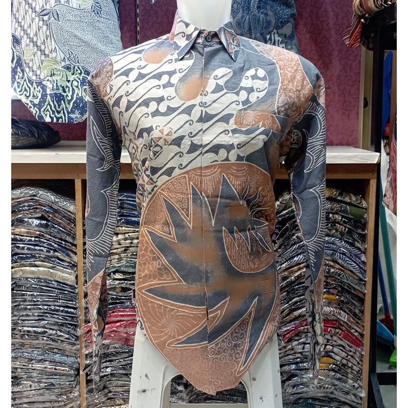 Jual Batik lengan panjang bahan TENUN DOBBY pakai lapisan puring HERO ...