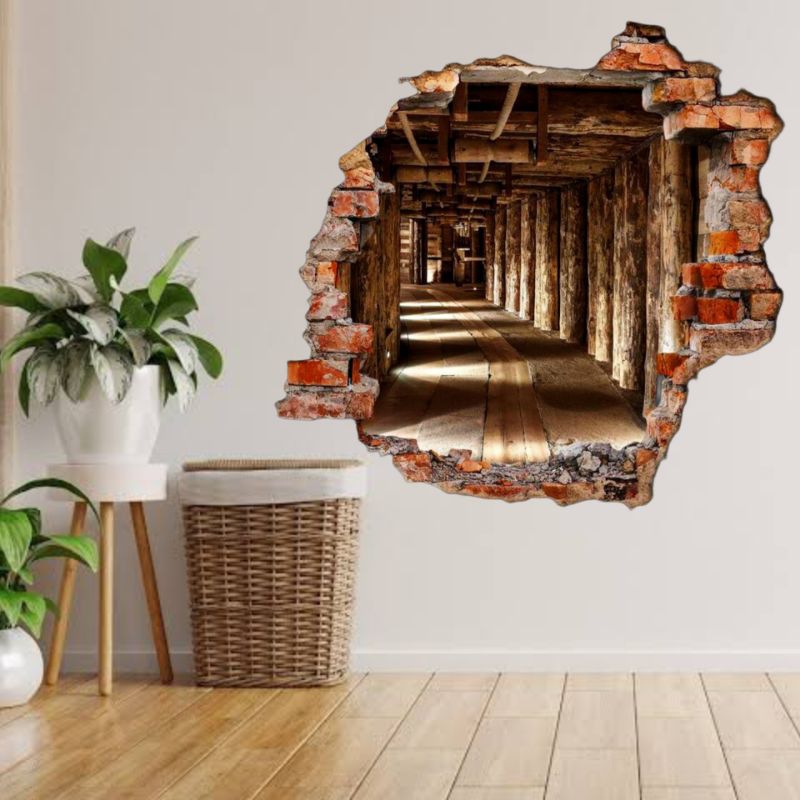 Jual Stiker dinding hiasan dinding 3D pemandangan alam | Shopee Indonesia