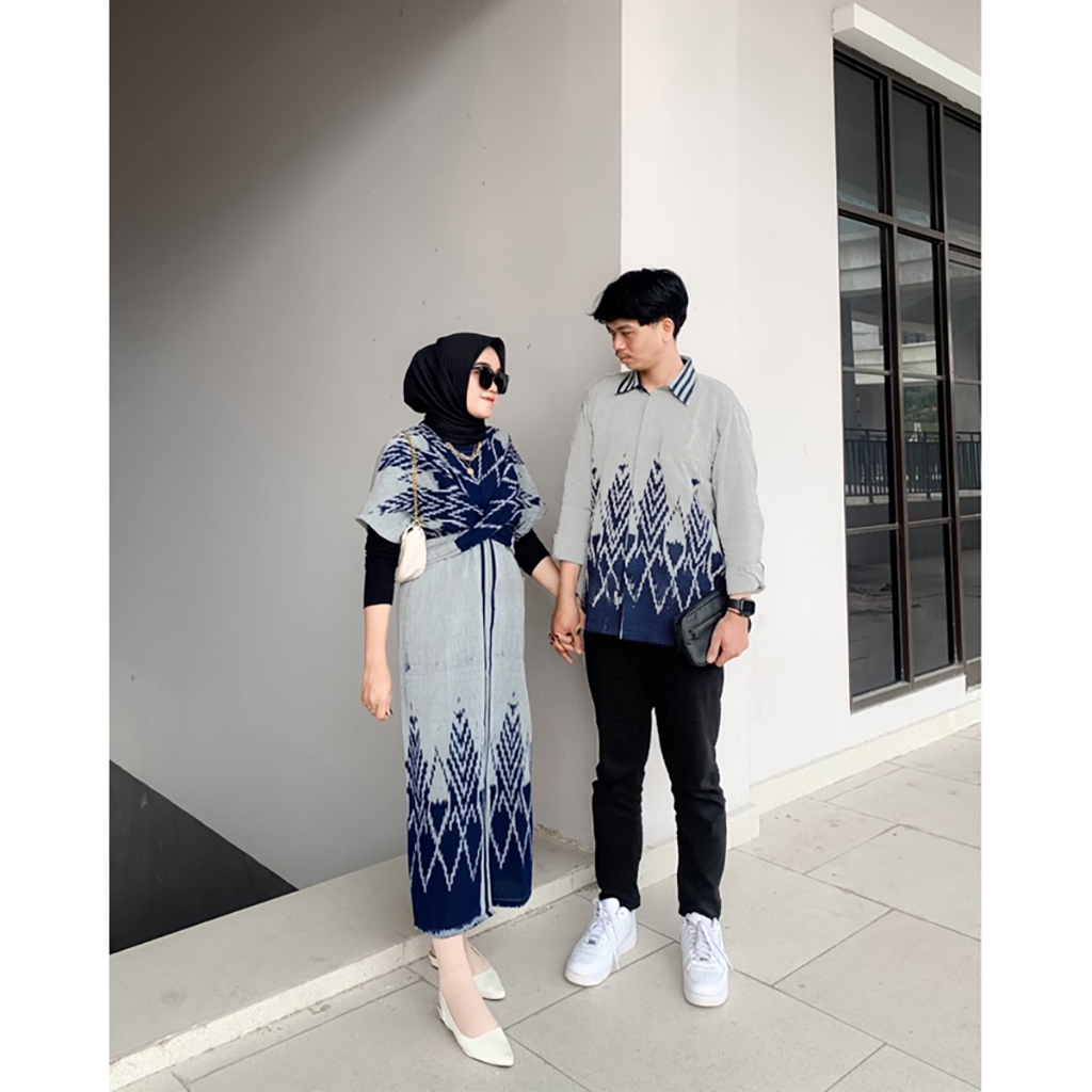 Jual anjalinesia Baju Couple Tenun Etnik kemeja tenun dan dress tenun | Shopee Indonesia