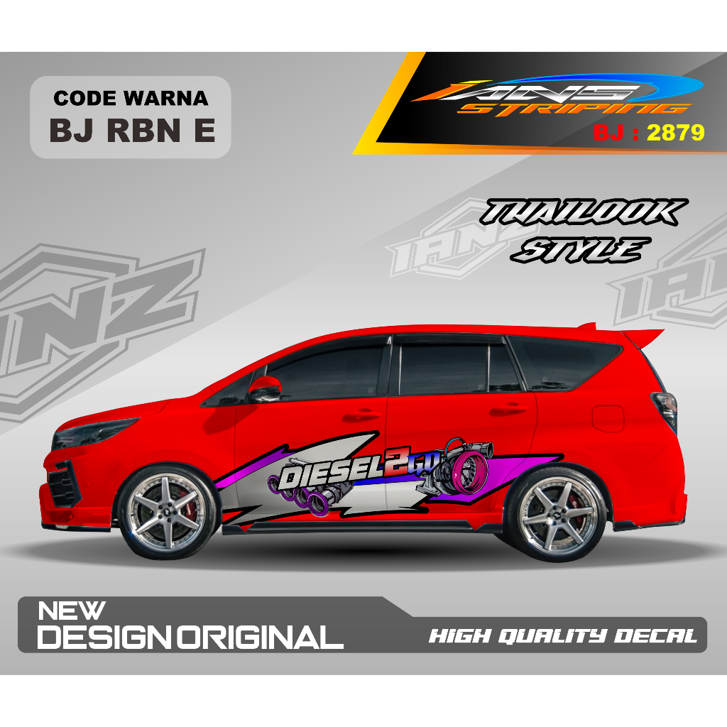 Jual BJ 2879-STIKER DECAL BISA PAKAI DISEGALA JENIS MOBIL-STIKER BODY ...