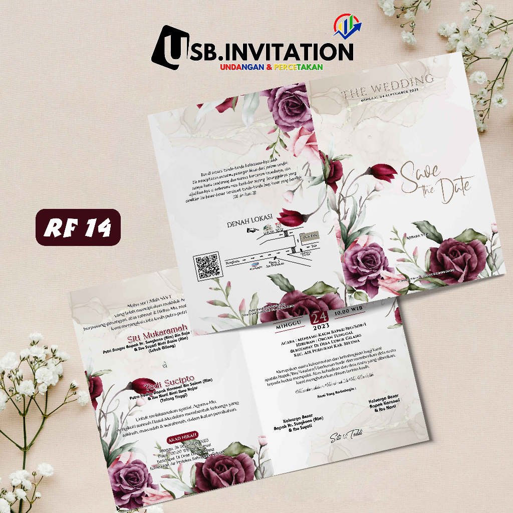 Jual Undangan Pernikahan BC TIK - Undangan Pernikahan Murah - Undangan ...