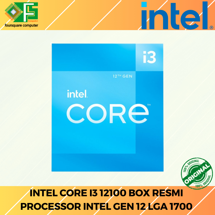 Jual Processor Intel Core i3 12100 Box Resmi LGA 1700 | Shopee Indonesia