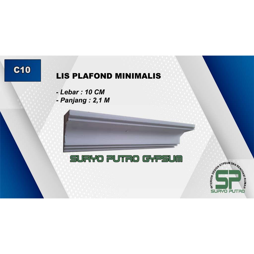 Jual LIS GYPSUM C10 PESANAN ( KUNINGAN JAKARTA ) | Shopee Indonesia