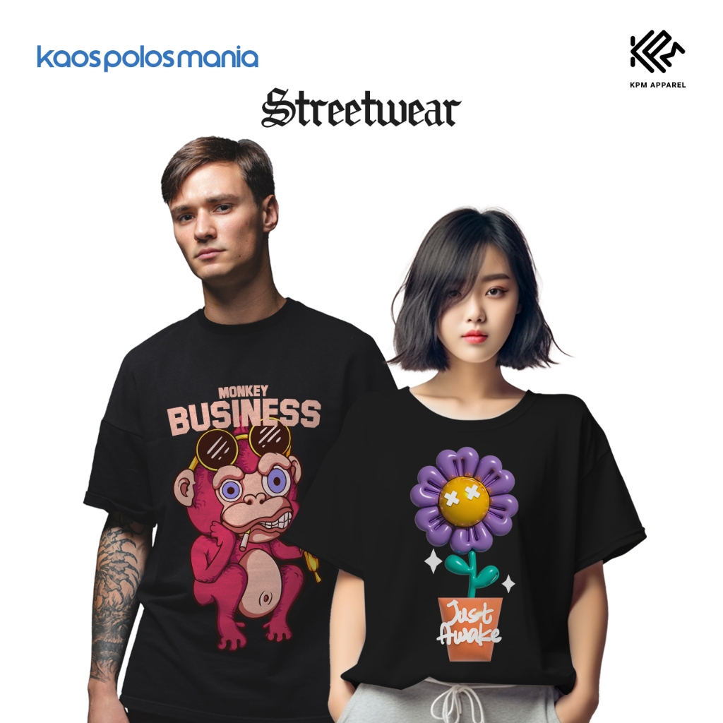 Jual Kpm Apparel Kaos Distro Streetwear Classic Premium Cotton Combed 20s | Shopee Indonesia