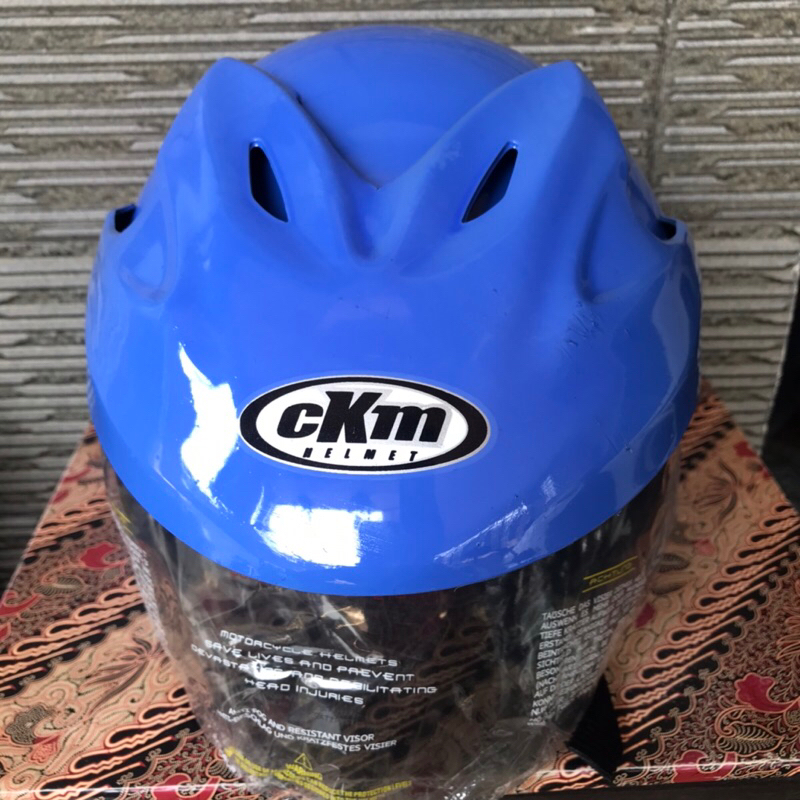 Jual Helm SNI Murah Dewasa Half face Standart SNI Warna Biru TNI Bukan ...