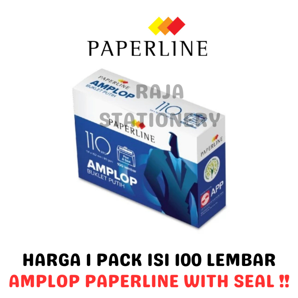 Jual Amplop Paperline 90 104 110 PUTIH POLOS BANKER Sedang White Envelope Box PPS | Shopee Indonesia