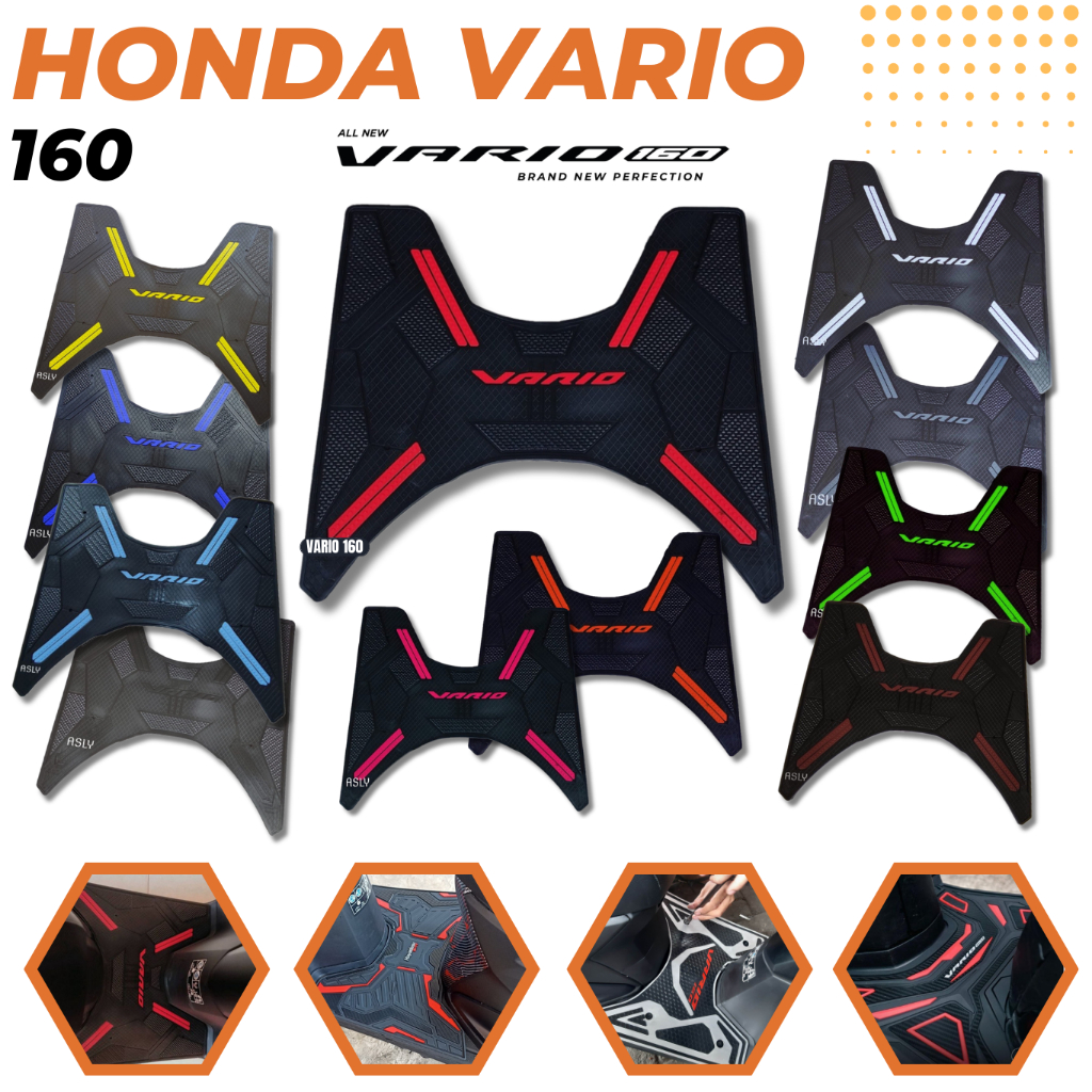 Jual Karpet karet pijakan alas kaki motor honda vario 160 new 2022 2023 stepfloor Bordesh ...