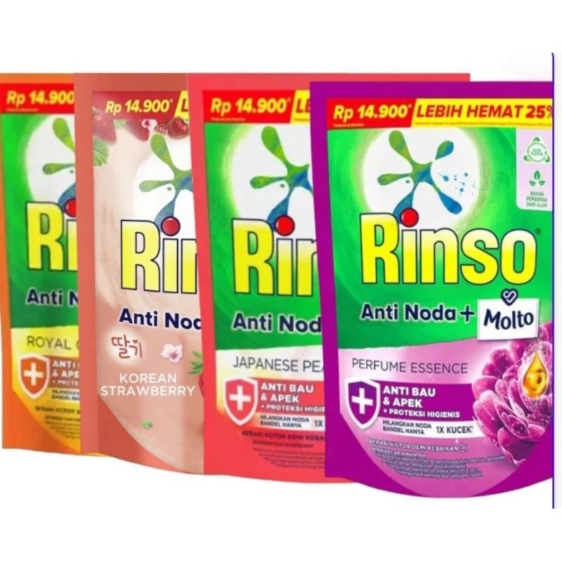 Jual RINSO Detergen Anti Noda+Molto 565ml | Shopee Indonesia