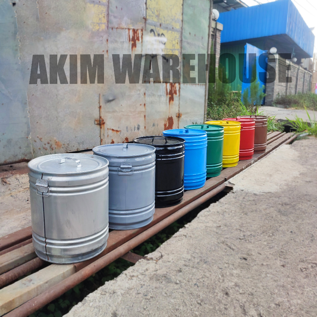 Jual Tempat Sampah Besi Klasik 55 Liter Full Handle / Pembakaran Sampah ...
