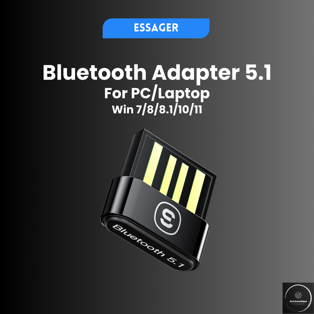 Jual ESSAGER Dongle USB Bluetooth Adapter Mini Receiver 5.1 For PC ...