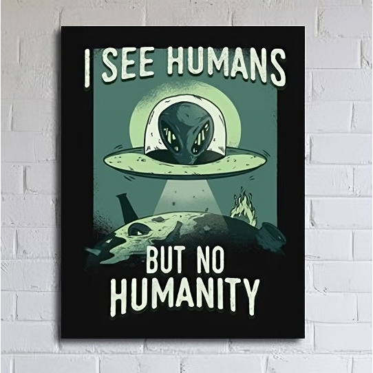 Jual Poster Dinding Alien UFO Quote | Shopee Indonesia