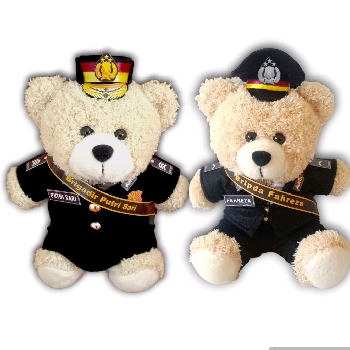 Jual Boneka Profesi Polisi Seragam PDU Polwan Polantas Polairud Brimob ...