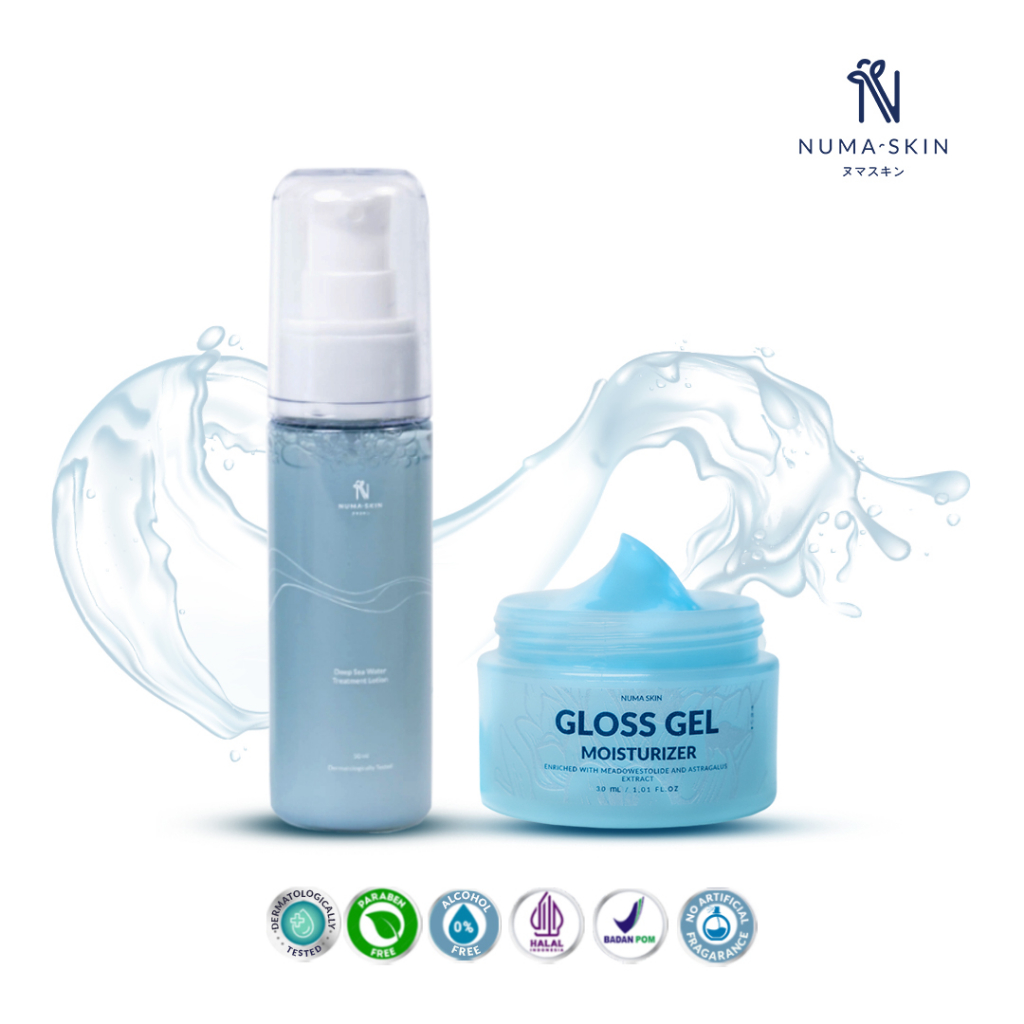 Jual Bundling Numa Skin Deep Sea Water Treatment Lotion 50ml + Gloss ...
