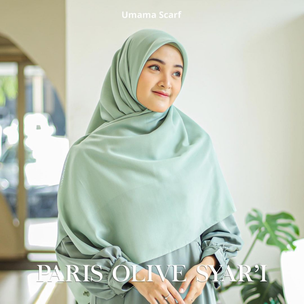 Jual SYARI PARIS OLIVE UMAMA METAL LOGO LC Laser Cut Paris Jadul Tebal polos 130X130 cm Live ...