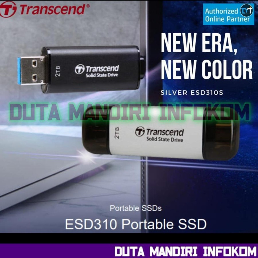 Jual ranscend ESD310S Portable SSD 512GB - External USB A-C - 512GB ...