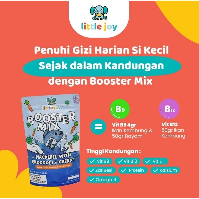 Jual LITTLE JOY BOOSTER MIX (mackerel with broccoli&carrot) | Shopee Indonesia