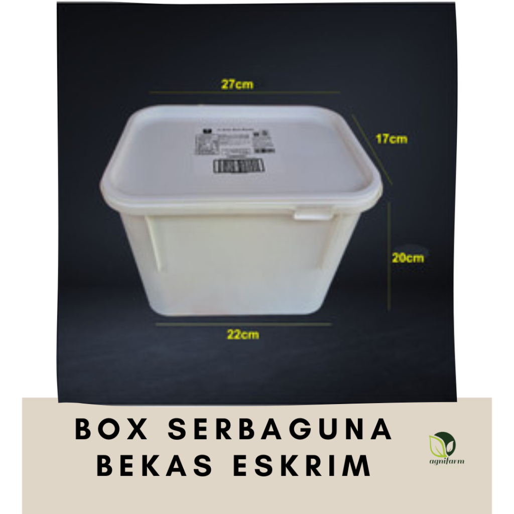 Jual Box Serbaguna Toples Ember Es Krim Bekas 8 Liter Wadah Bekas Ice Cream. | Shopee Indonesia