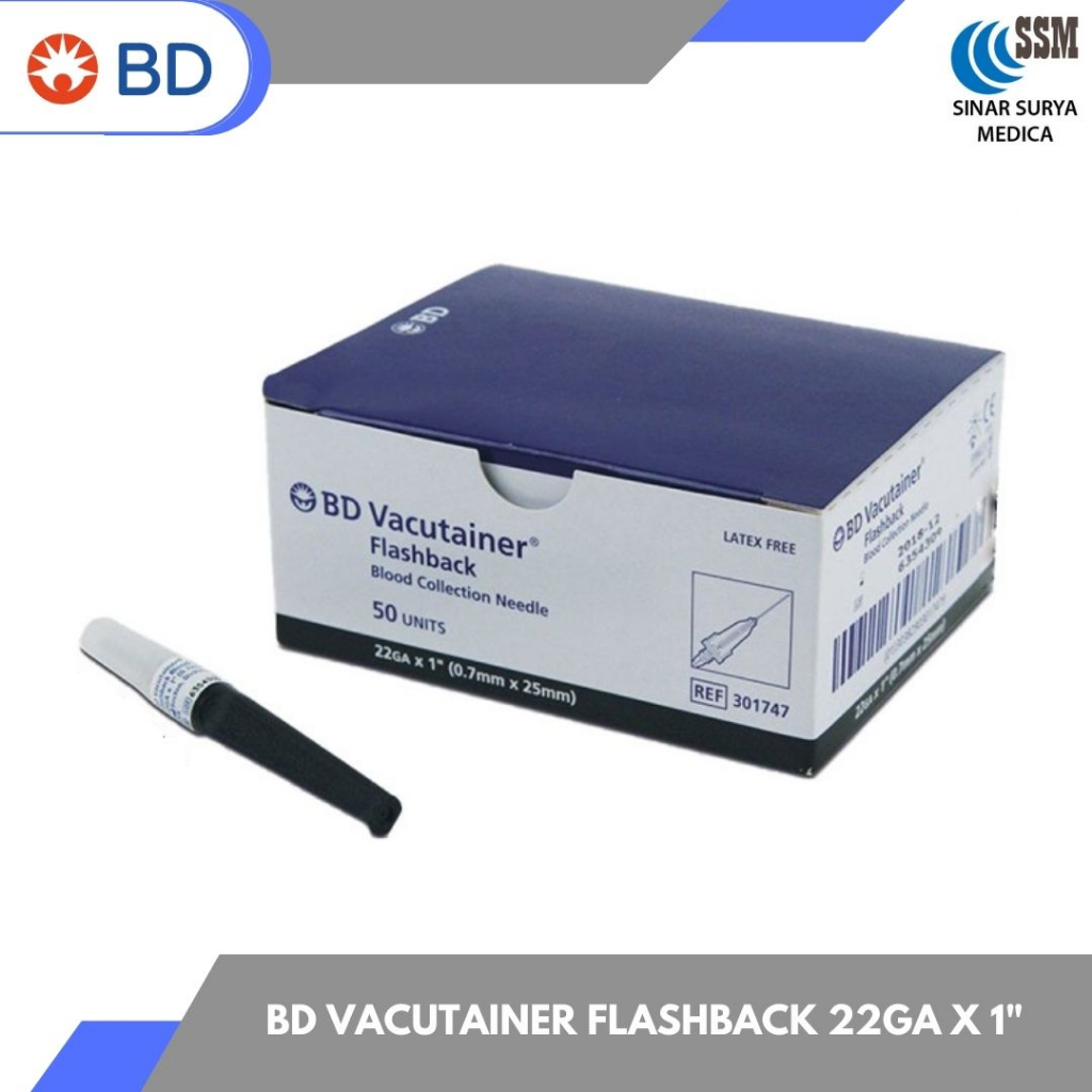 Jual BD Vacutainer Flashback Needle No.22GA BOX | Shopee Indonesia