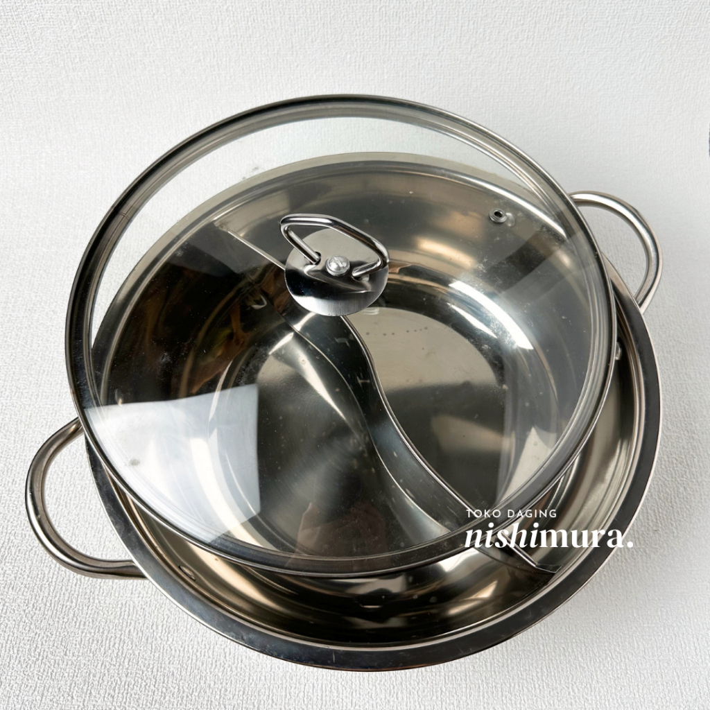Jual Panci Shabu 2 Sekat - Sop Tutup Kaca - Shabu2 BBQ - Nishimura ...
