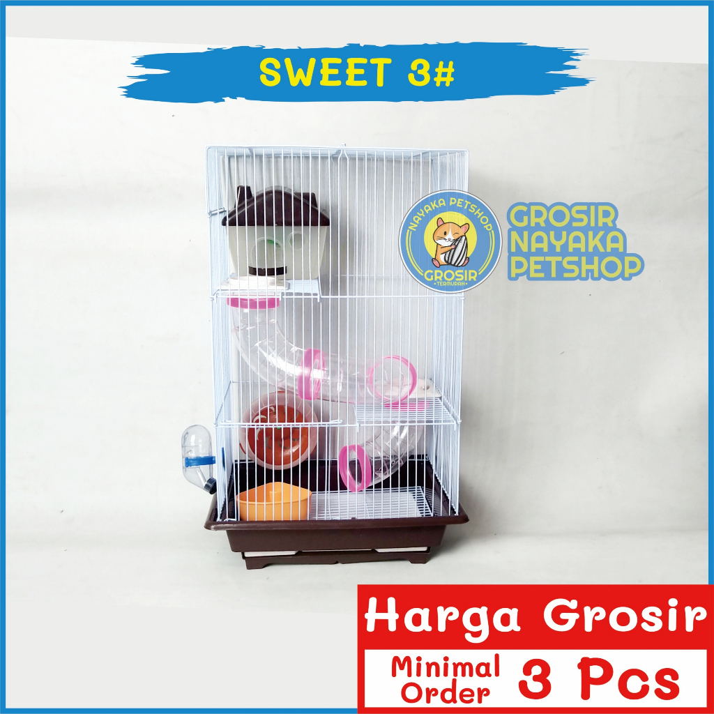 Jual NAYAKA GROSIR Sweet 3# Kandang Hamster Besar Tingkat 3 Lantai ...