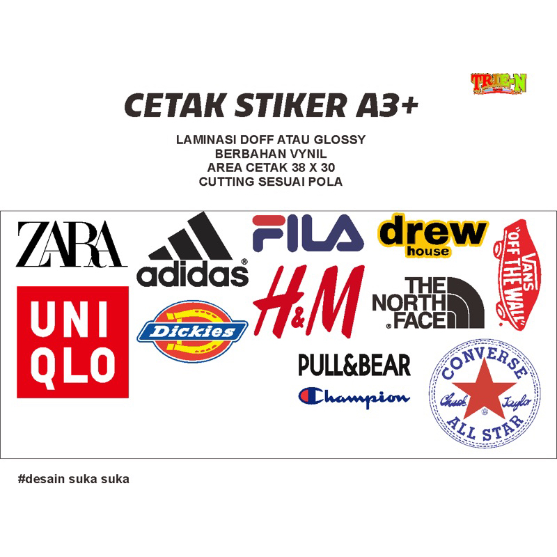 Jual StikerA3+ Cutting / Sticker Label Toples / Label Makanan / Desain ...