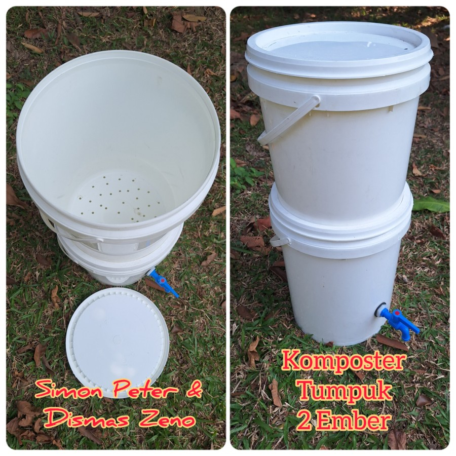 Jual Komposter DIY Tumpuk 2 Ember Food Grade Olah Sampah Organik Dapur ...